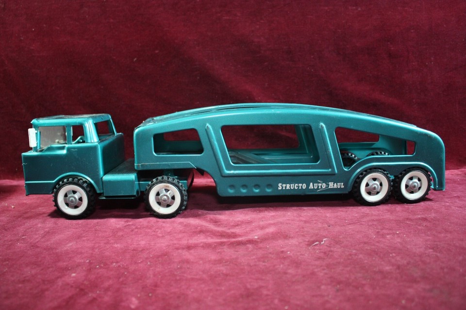 VINTAGE STRUCTO TRANSCONTINENTAL FLEET SET # 906 LIVESTOCK CAR HAULER ...