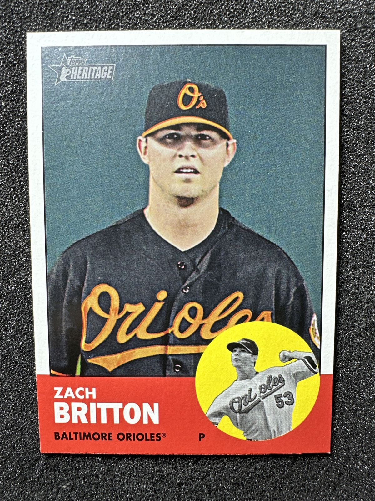 ZACH BRITTON #19 2012 Topps Heritage Baseball QTY Baltimore Orioles | eBay