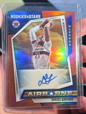2021-22 Rookies & Stars Airborne Signatures Red Daniel Gafford #AIR-DGF ...