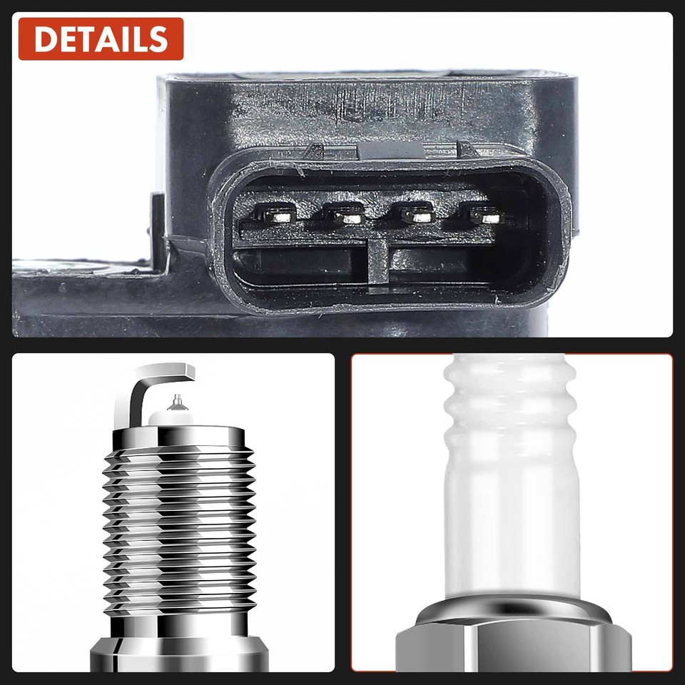 8Pcs Ignition Coil & 8Pcs Iridium Spark Plug for Cadillac DTS SRX STS ...