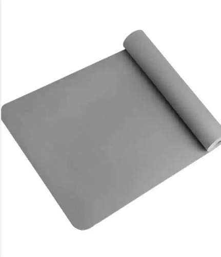 Grey Yoga Mat Premium 6mm Solid Thick Non Slip Exercise & Fitness Mats ...