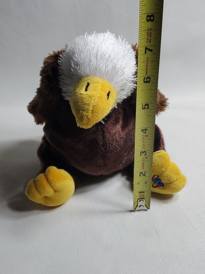 Webkinz GANZ 8” American Bald Eagle Plush Retired HM214 Stuffed Animal ...