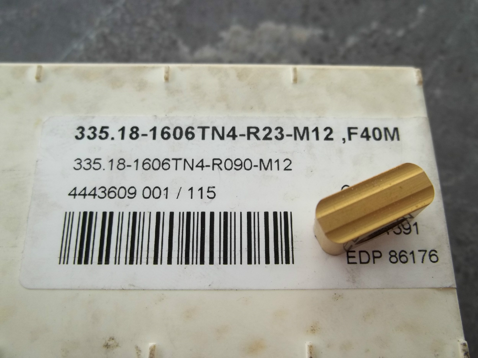 New Seco 335.18 1606TN4 R23 (R090) M12 F40M (Box of 10 Inserts) EDP ...