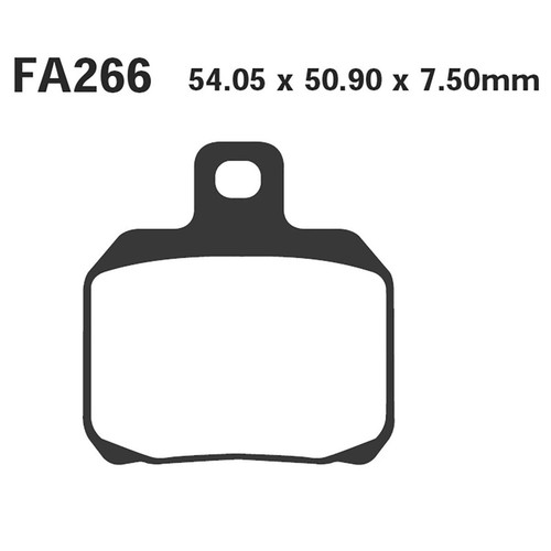 COPPIA PASTIGLIE EBC FA266 FOR APRILIA RS 660 2020-2021 5050953003431 ...