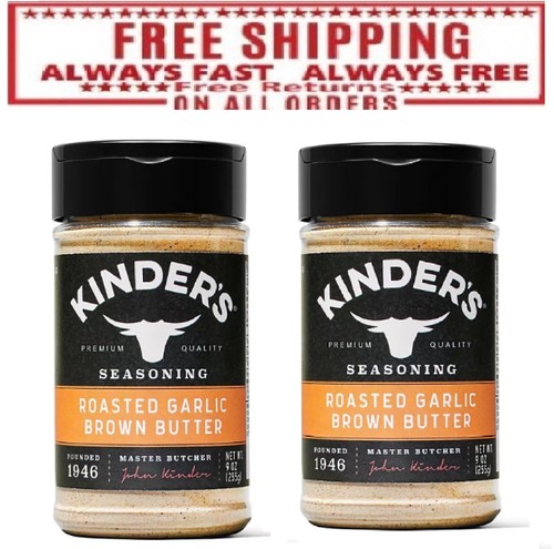 (2 pack)Kinder's Roasted Garlic Brown Butter Seasoning (9 oz.) | eBay