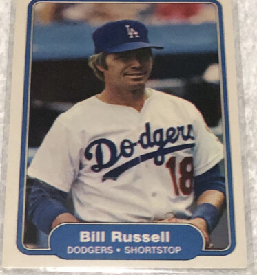 1982 Fleer 20 Bill Russell Los Angeles Dodgers Shortstop | eBay