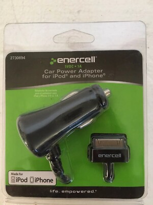 Enercell 5VDC/1.5A Car Power Adapter for iPod and iPhone 2730694 | eBay