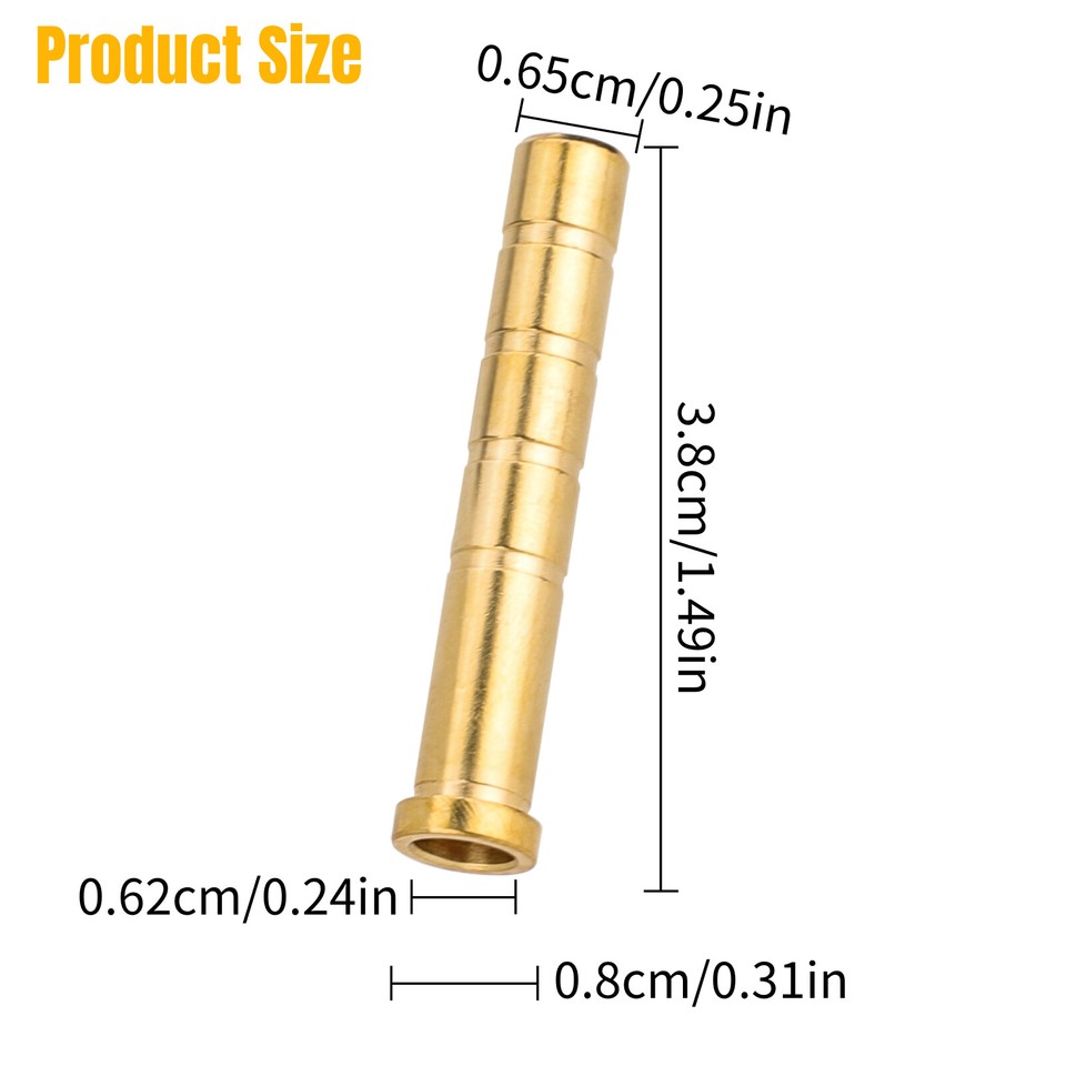 12Pcs 100Grain Heavy Weight Arrow Brass Inserts Base Archery ID6.2mm ...