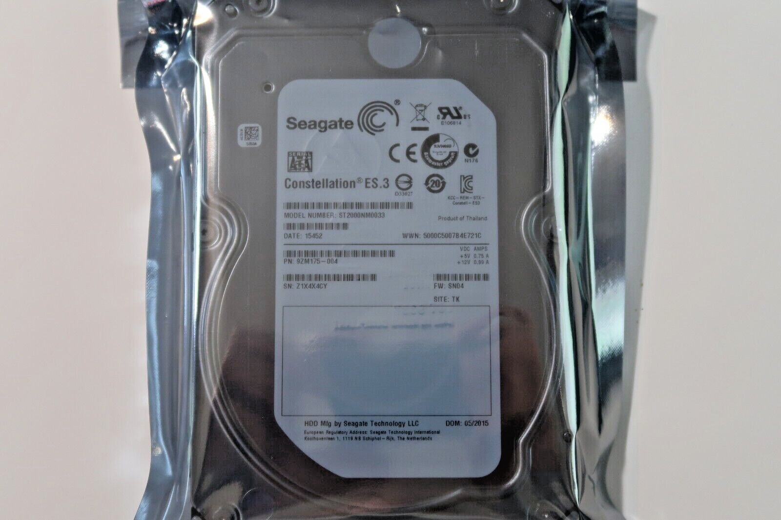 Seagate St2000nm0033 9zm175-004 2tb SATA 3.5 for sale online | eBay