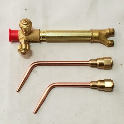 Victor SKH-7A Brazing Welding Torch Handle W/ SKW0 & SKW2 Tips J28 J27 ...