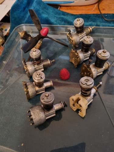 Assorted lot of Cox .049-glow-Model Aero Engines FOR PARTS/REPAIR | eBay