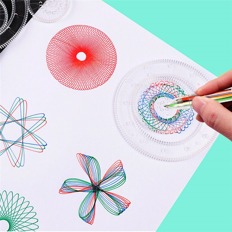 22Pcs Spirograph Geometric Ruler Drawing Accessories Drafting Tools ...