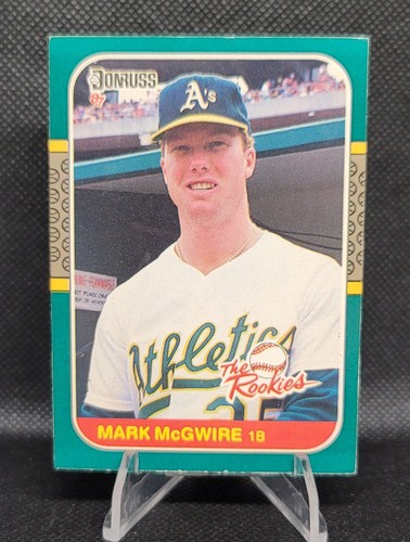 1987 Donruss The Rookies Baseball #1 Mark McGwire (RC) Rookie Card ...