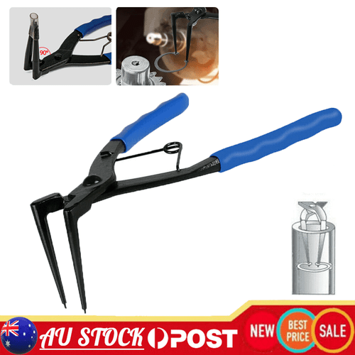 Spring Long Nose 90° Bent Retaining Snap Ring Plier Clip Circlip ...