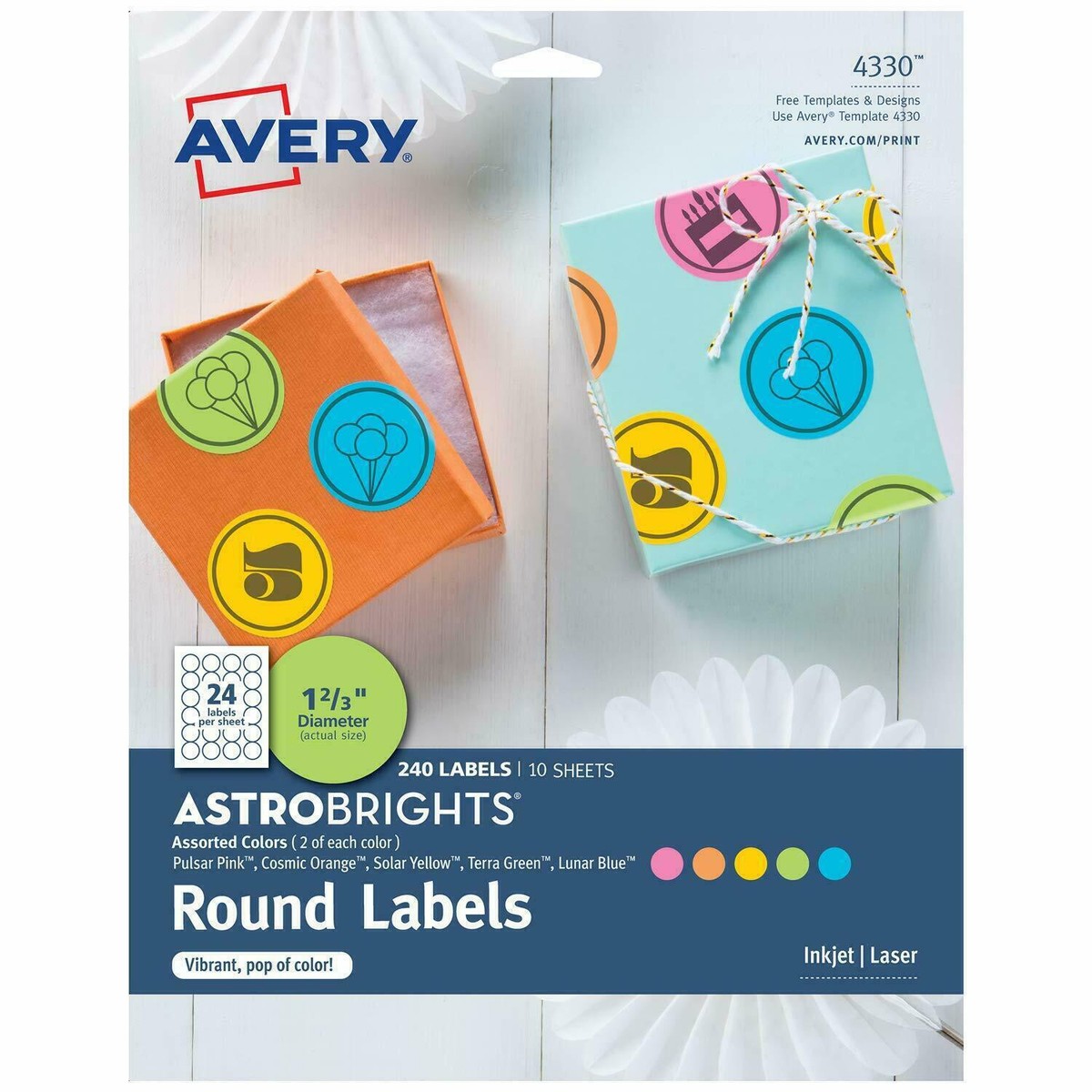 1 2 3 Diameter Round Labels Template