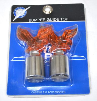 Eagle Bumper Guide Tops for 1" I.D. Pipe Amber Plastic 4-1/8" Wide UP ...