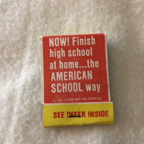 American School Get Your High School Diploma Vintage Matchbook Ad EBay American School Get Your High School Diploma Vintage Matchbook Ad EBay