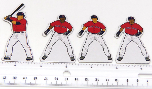 2015 Bases Loaded Baseball MLB Board Game Boston Red Sox Player Parts ...
