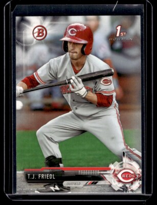 2017 Bowman Prospects T.J. Friedl Cincinnati Reds #BP71 | eBay