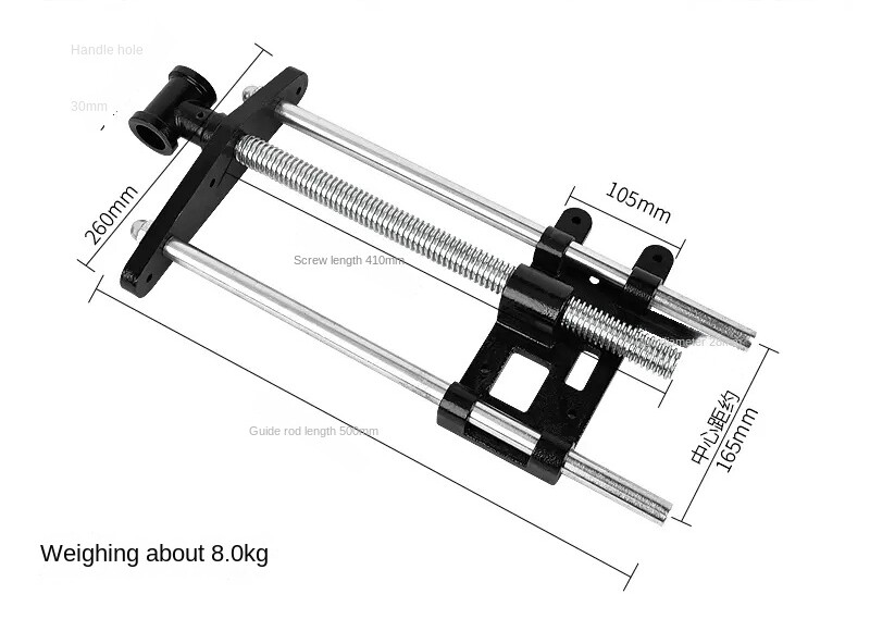 Woodworking Clamp Solid Wood Connecting Rod Guide Rod Table Clamp Tool ...