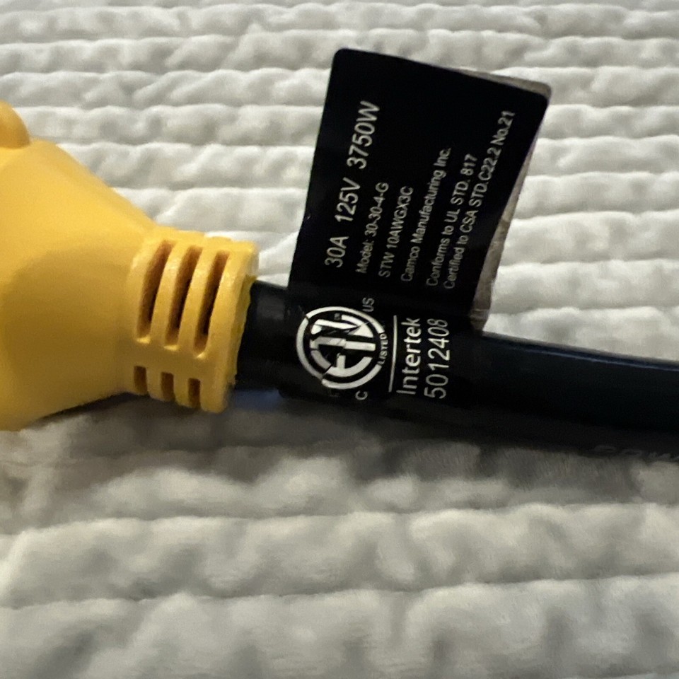 Power Grip Intertek 5012408 model 30-30-4-G Camper/RV dogbone ...