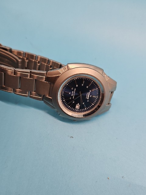 Casio 2719 Mtp-3050 Stainless Steel Blue Dial Mens Quartz Analog WR 50m ...