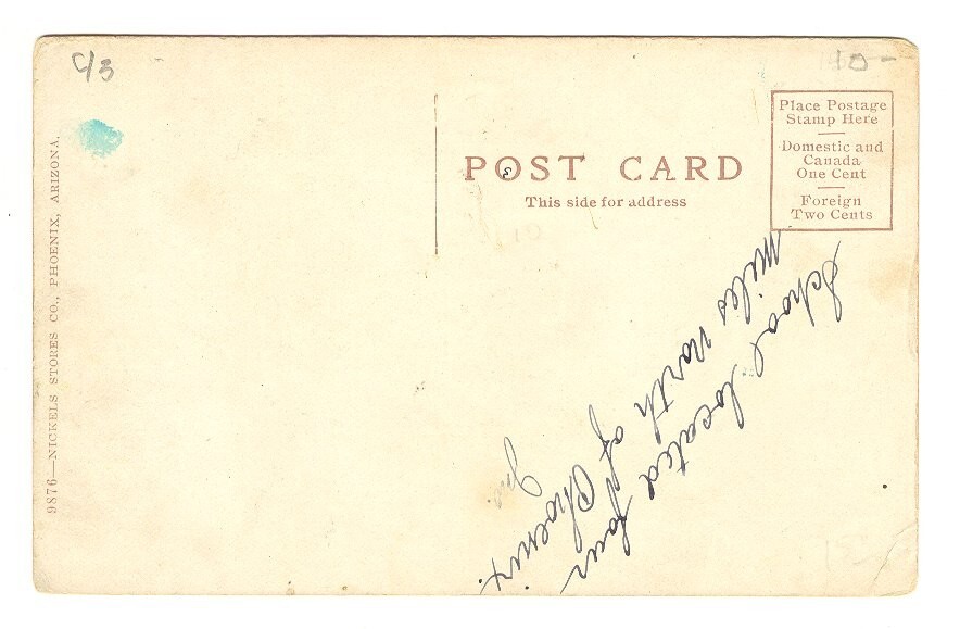 Indian Postcard School Boys Hall Phoenix Arizona 1907-1910 | eBay