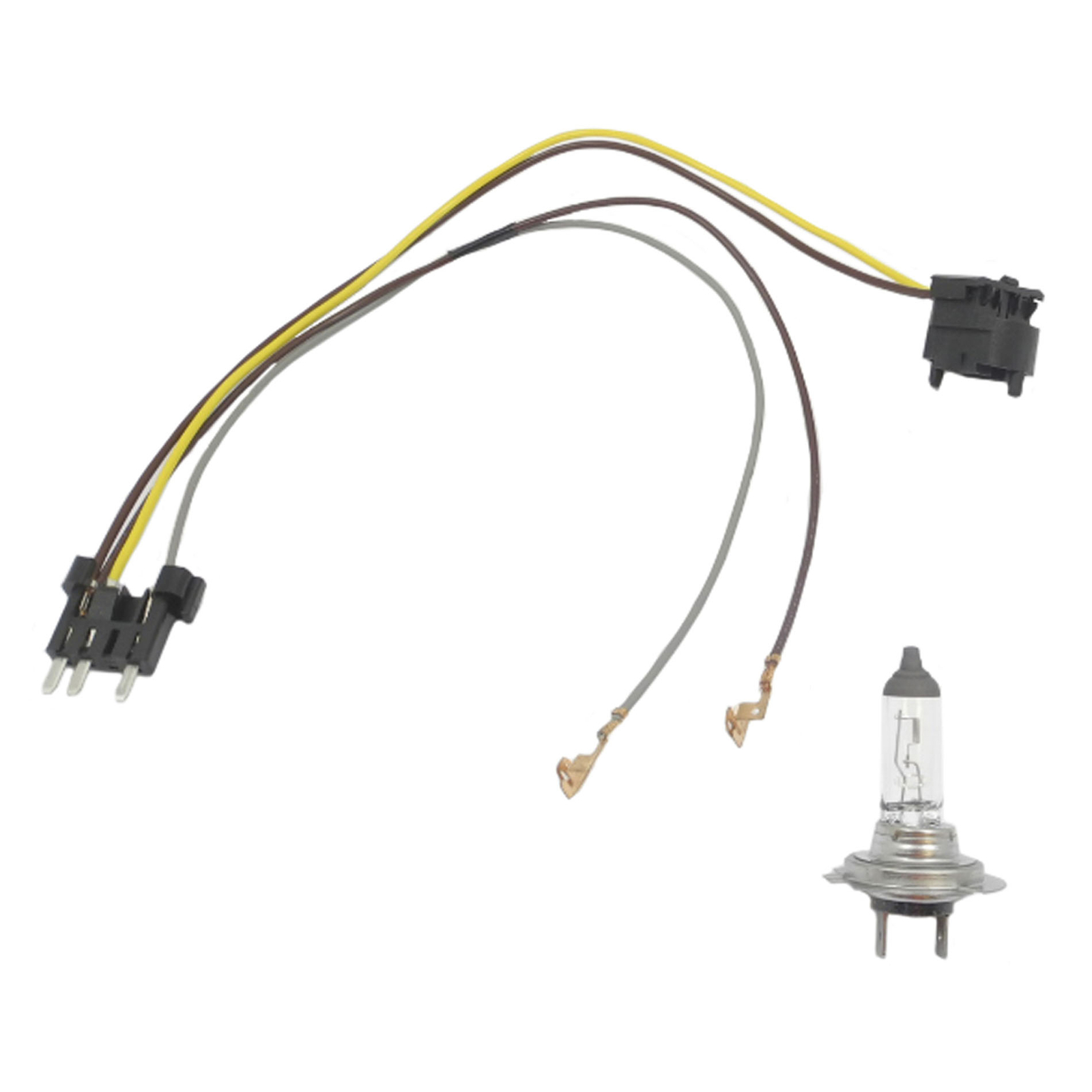 Left /Right Headlight Wiring Harness & H7 70W Headlight Bulb For Benz ...