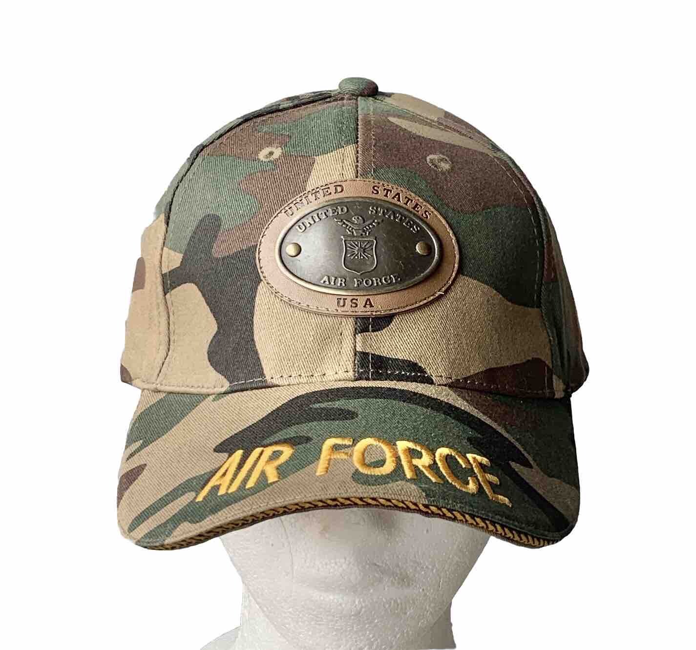 CAMO U.S. AIR FORCE USAF BRONZE METAL PATCH INSIGNIA LOGO EMBLEM COTTON ...