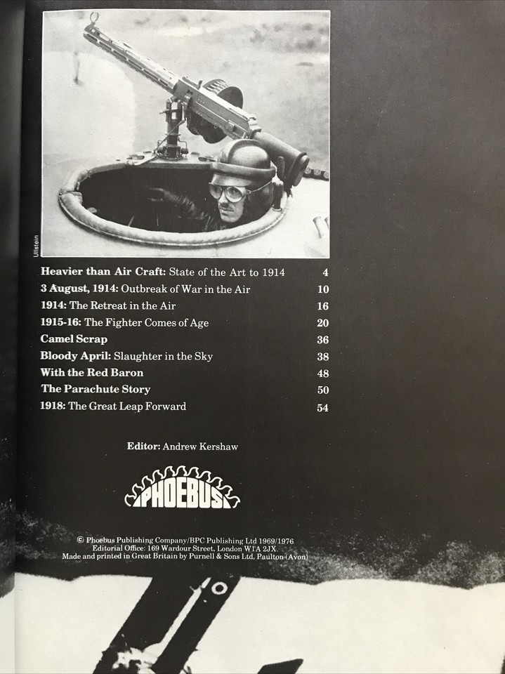 HISTORY OF THE WORLD WARS SPECIAL BOOK-FIGHTERS OF WORLD WAR ONE | eBay