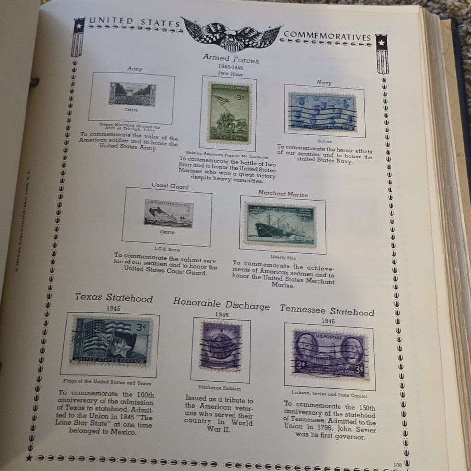 The All American Stamp Album 1960 MINKUS Over 350 Stamps Catalog ...