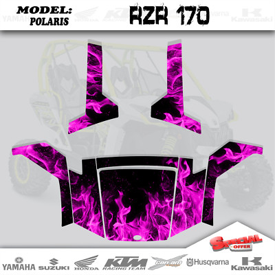 UTV GRAPHICS KIT DECALS STICKERS 4 Polaris RZR170 SxS Wrap Kids RZR 170 ...