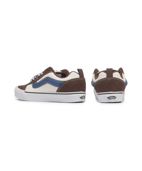 New Vans Knu Skool Shoes - Mega Check Potting Soil (VN0009QCDMV