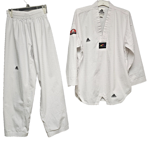 Adidas WTF World Taekwondo Federation Uniform Men Size 4 Excellent ...
