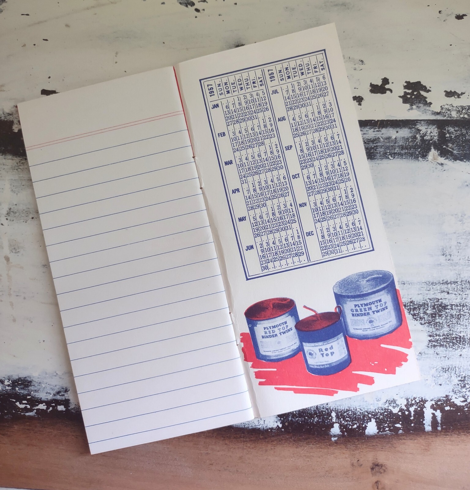 Vtg Advertising Plymouth Pocket Reminder Red Top Baler Twine 1957 ...