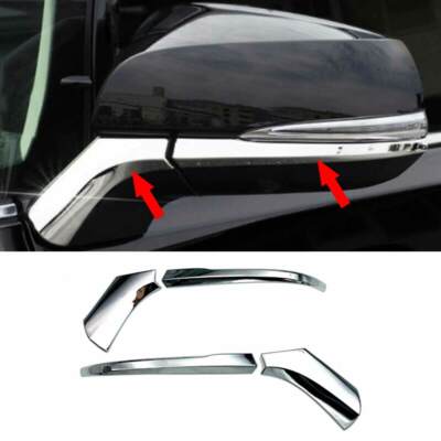 Chrome Rearview Mirror Side Molding Cover Trim Fits Toyota New RAV 4 ...