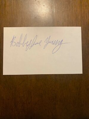BOBBY JOE YOUNG - BOXER - AUTHENTIC AUTOGRAPH SIGNED- B5565 | eBay