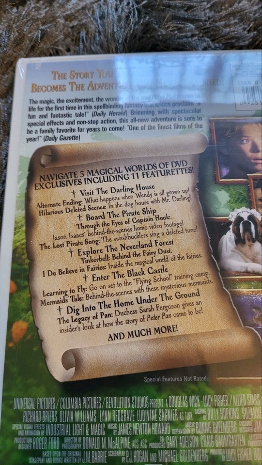 Peter Pan DVD 2003 Widescreen Region 1 Jason Isaacs Universal Studios ...