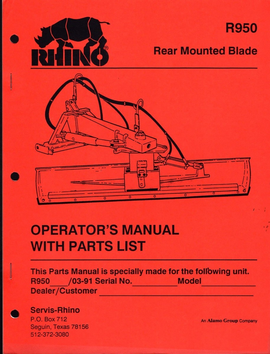 Rhino 950 Blade For Sale