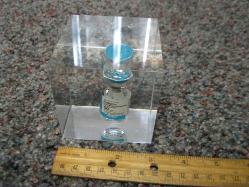 BERLEX PHARMACEUTICALS MEDICINE Lucite cube w/ empty vial Fludara | eBay