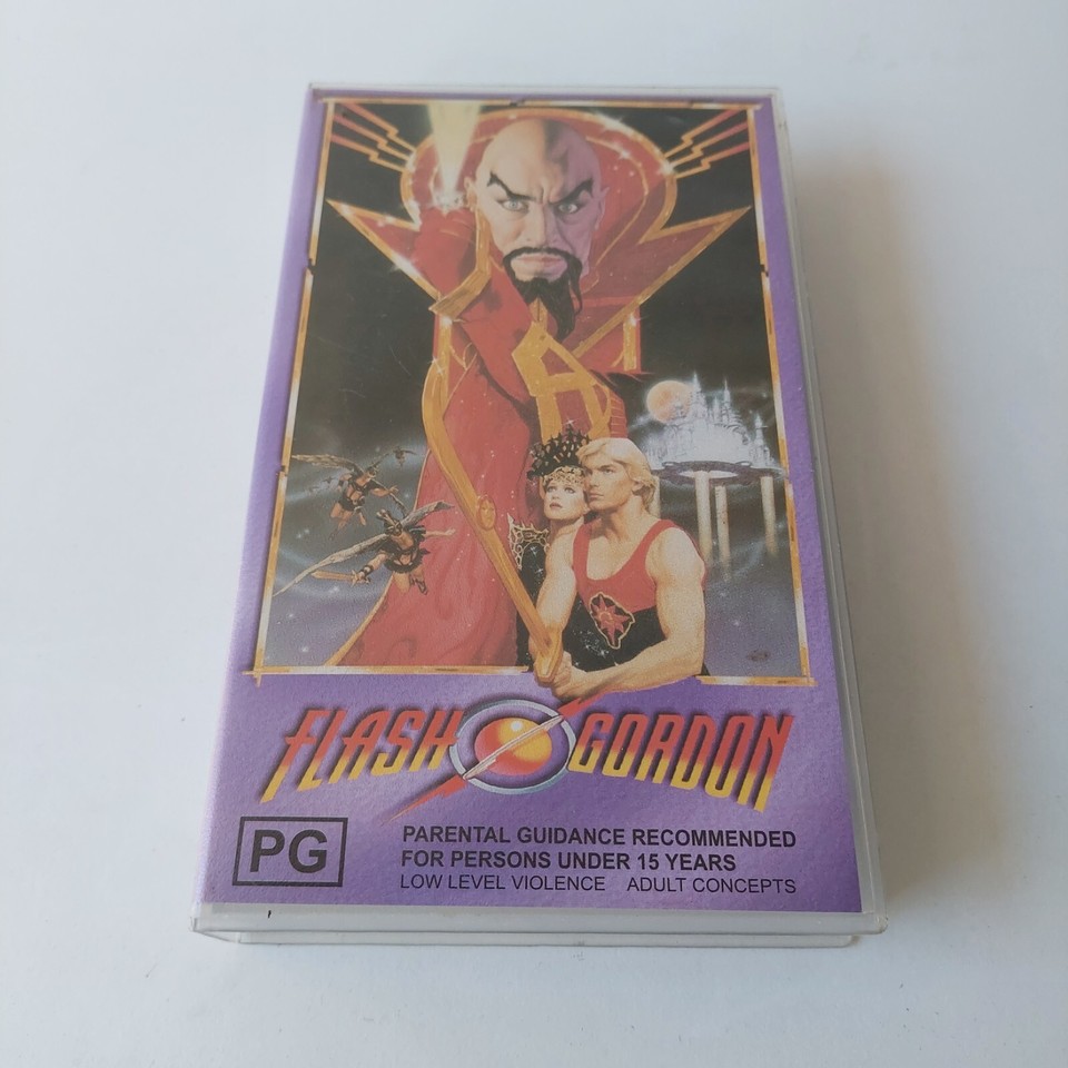 Flash Gordon Original VHS Pal Video Cassette Sam Jones Ornella Muti De ...