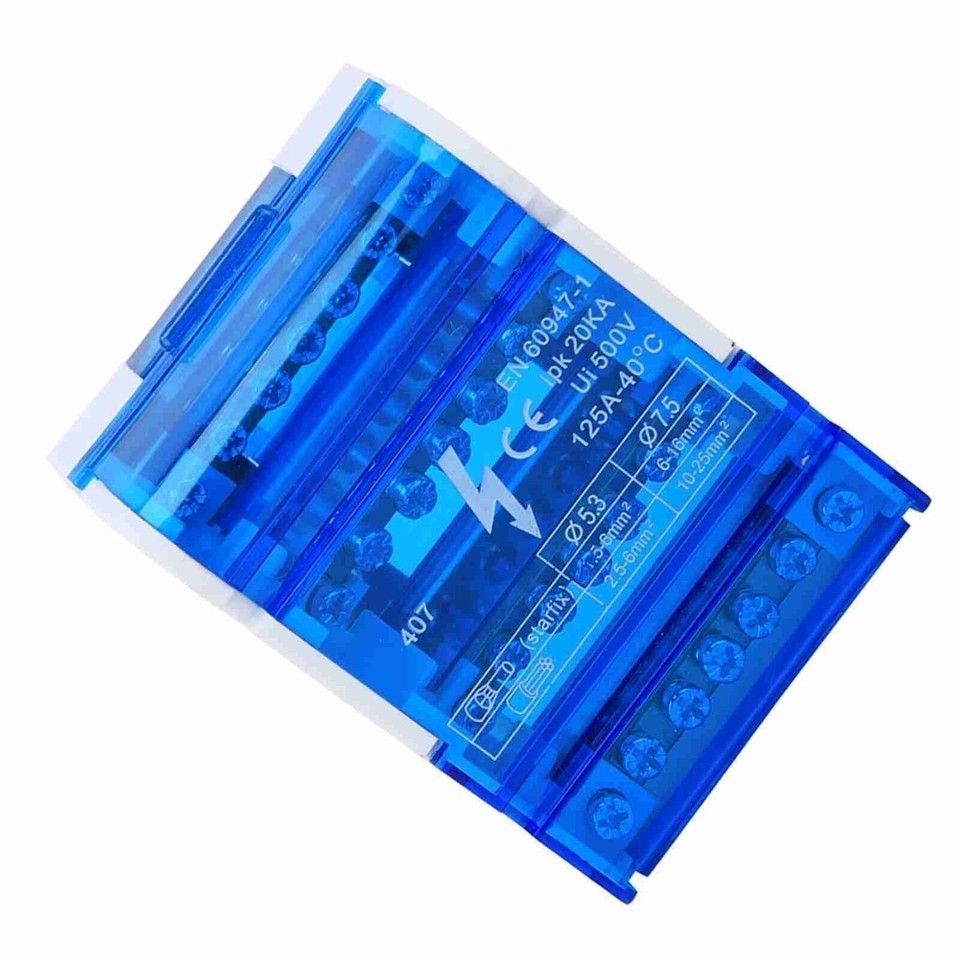 407 Terminal Distribution BoxDin Rail 4-Level Single Phase Junction ...