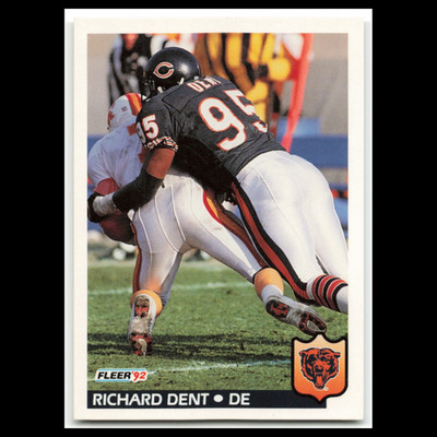 Richard Dent #38 1992 Fleer Chicago Bears Football Card NFL NM | eBay