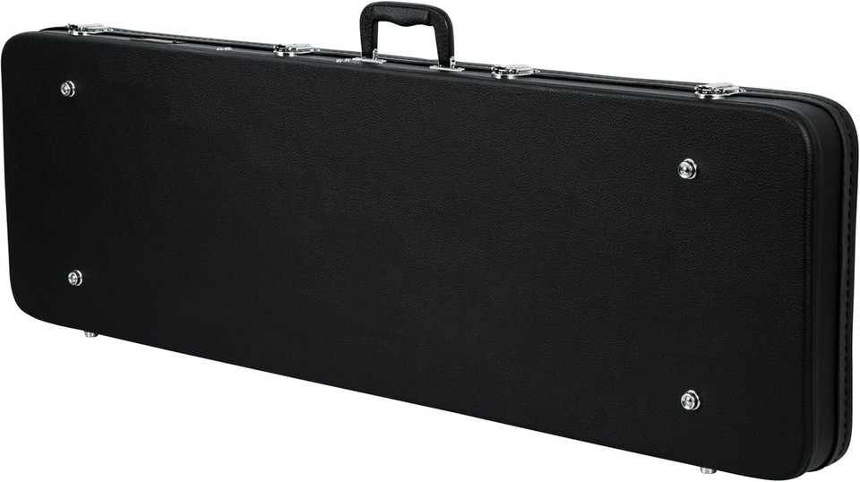 Travel-Ready Wooden Bass Guitar Case with Telescopic Handle - Fits ...