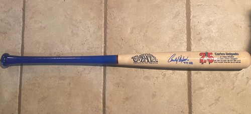 Carlos Delgado Signed autograph Cooperstown Bat JSA Certified Toronto ...