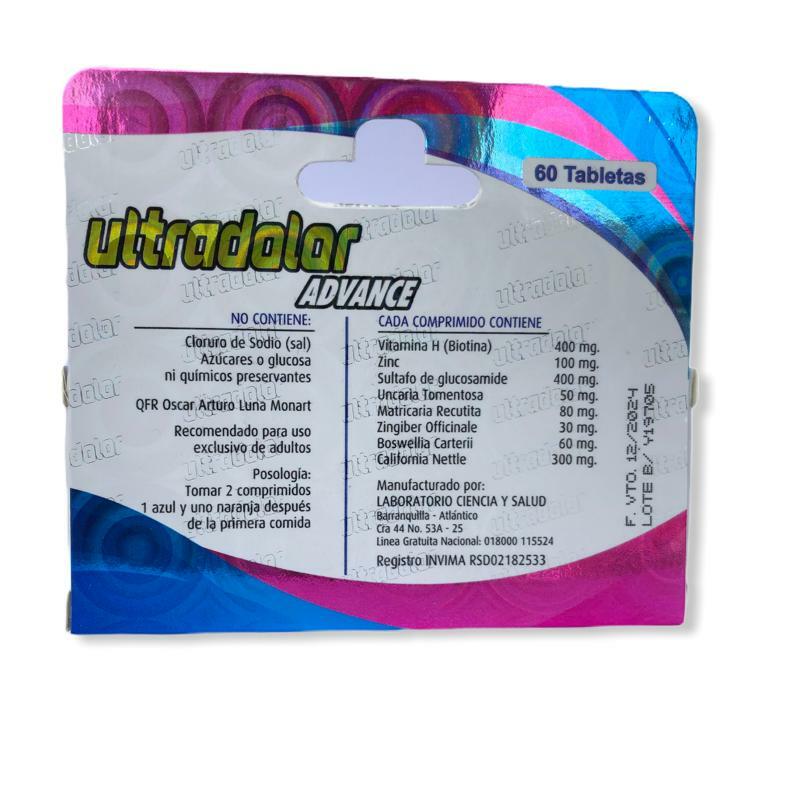 UltraDolor Advance Arthritis pain relief /Anti Inflammatory/Combate El ...