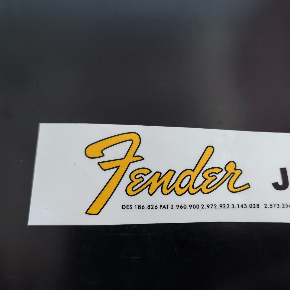 2Pcs FENDER STRAT JAGUAR PVC Guitar Waterslide Transfer Headstock ...