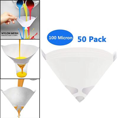 50 Pieces Funnel Filters Funnel Disposable for Automotive 3D Printing ...