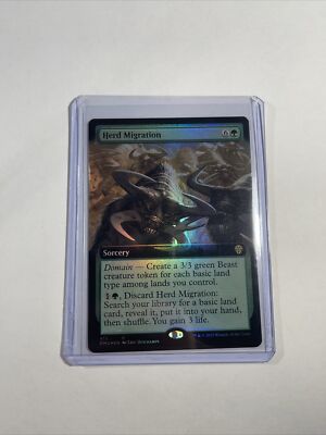 Herd Migration Extended Art Foil Dominaria United DMU MTG Magic The ...