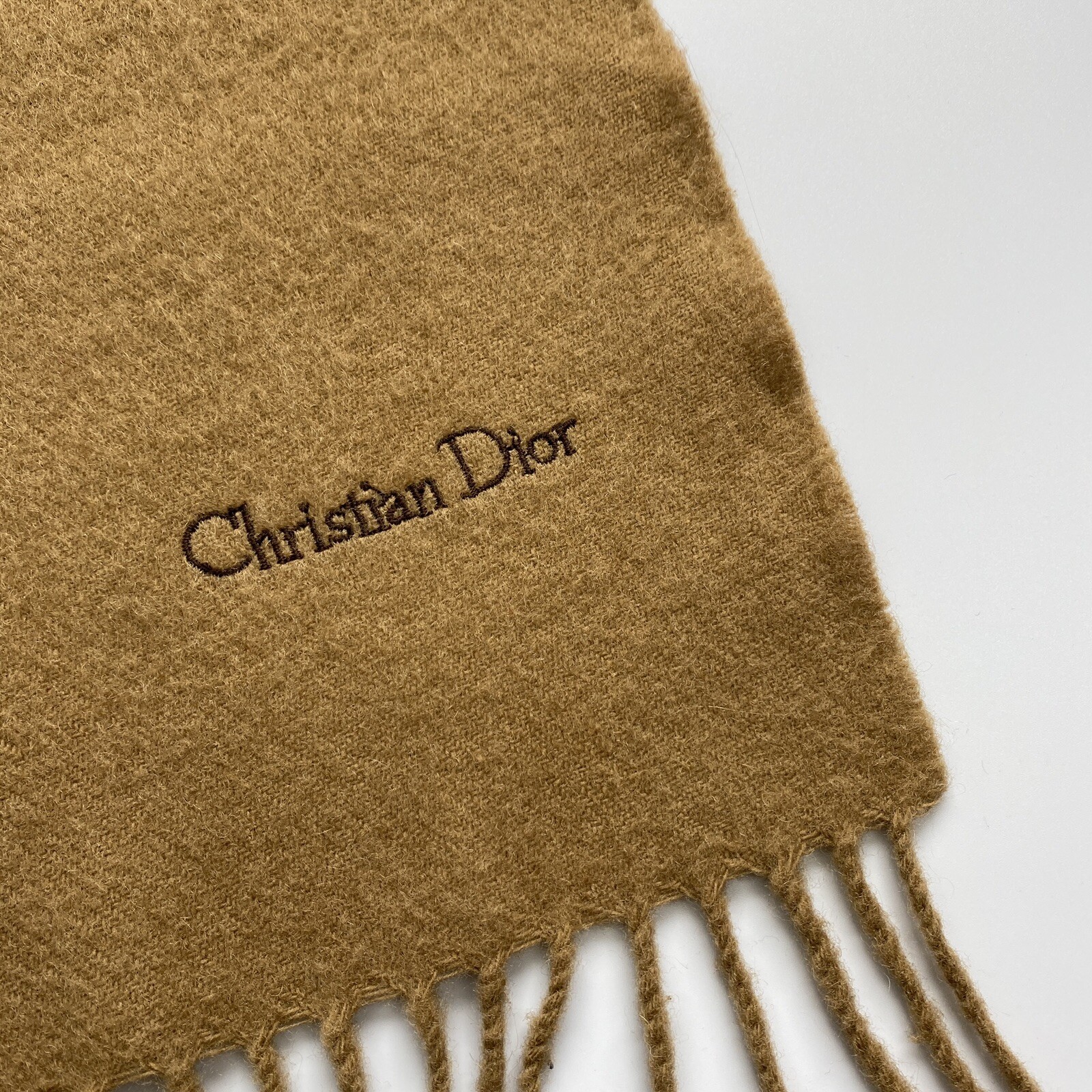 Christian Dior Lambswool Scarf Beige size 144 x 30 cm - Gem